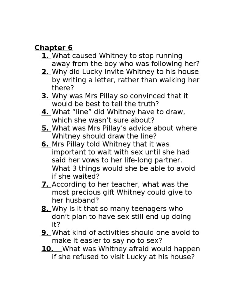 Chapter 6 Whitney's Kiss | PDF