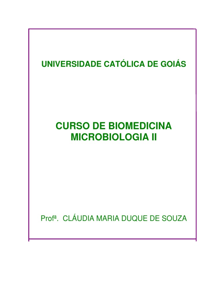 Apostila de Microbiologia II | PDF | Fungo | Reprodução
