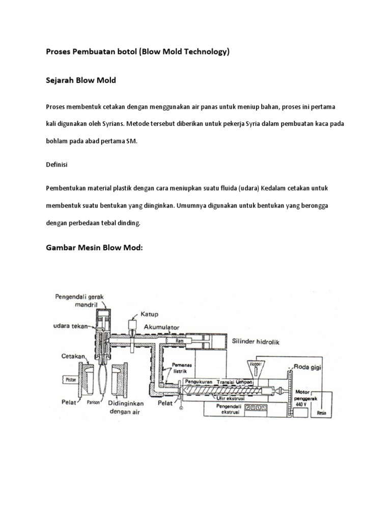 Proses Pembuatan Botol Plastik | PDF
