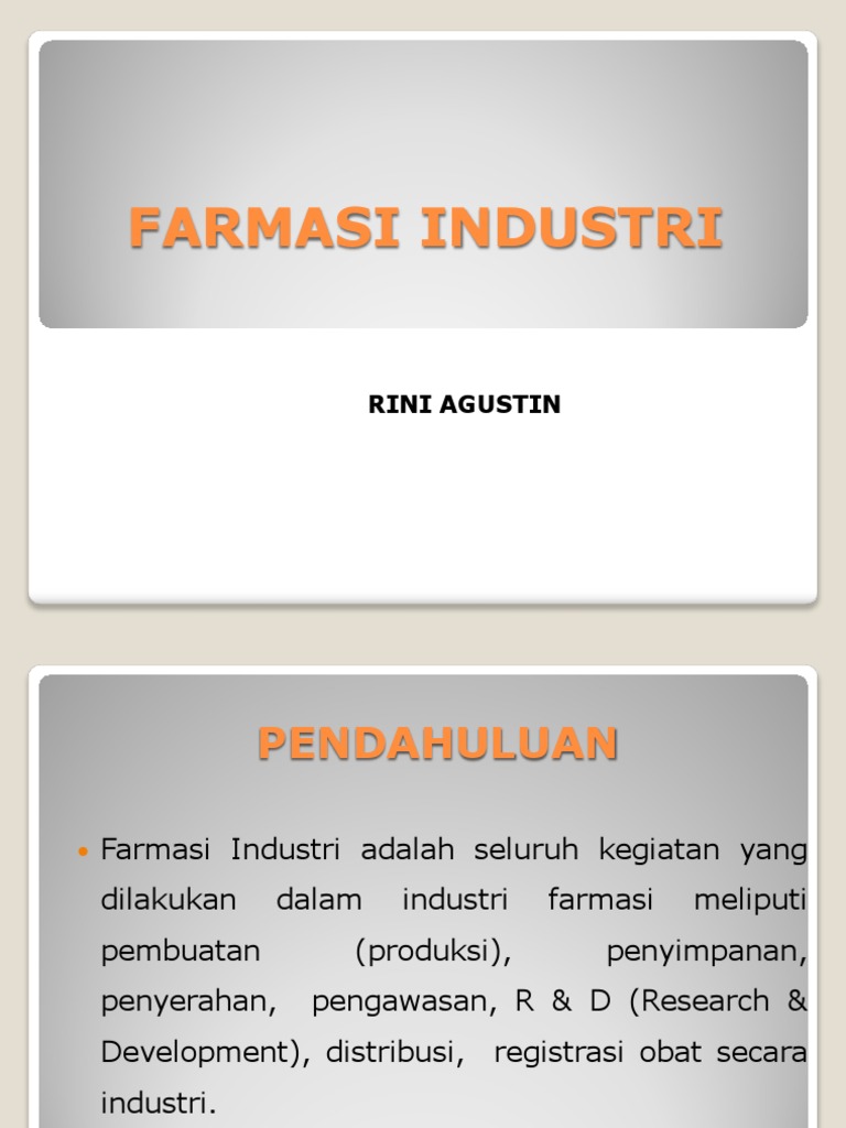 Farmasi Industri | PDF