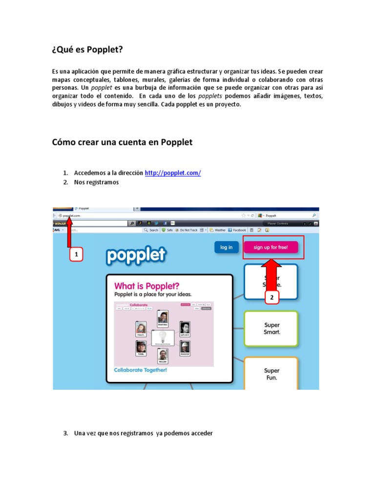 Tutorial Popplet | PDF | Point and Click | Blog