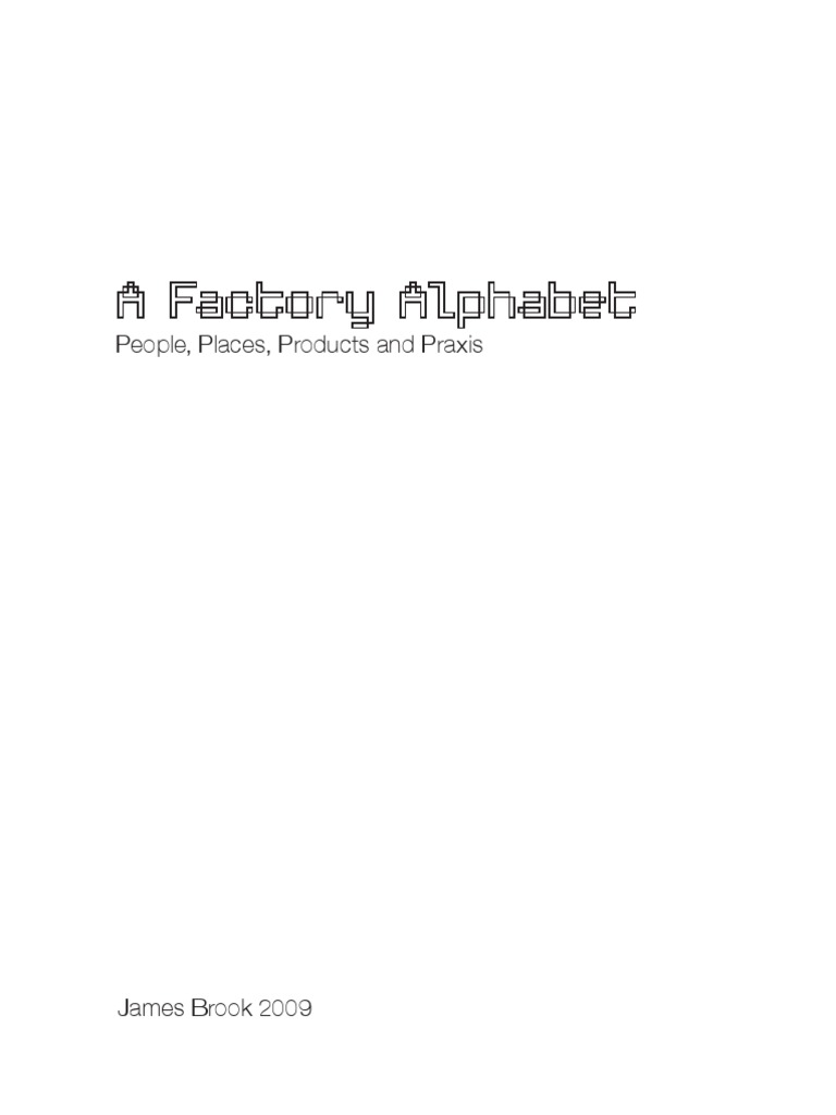 A Factory Alphabet | PDF | Leisure | Entertainment (General)