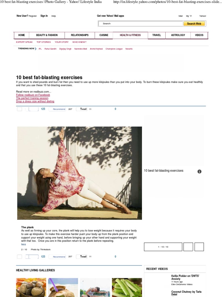10 Best Fat-Blasting Exercises1 | PDF