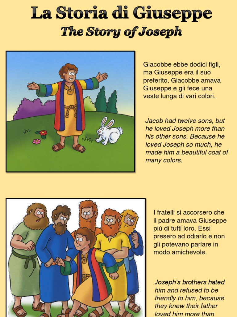 La Storia Di Giuseppe - The Story of Joseph | PDF