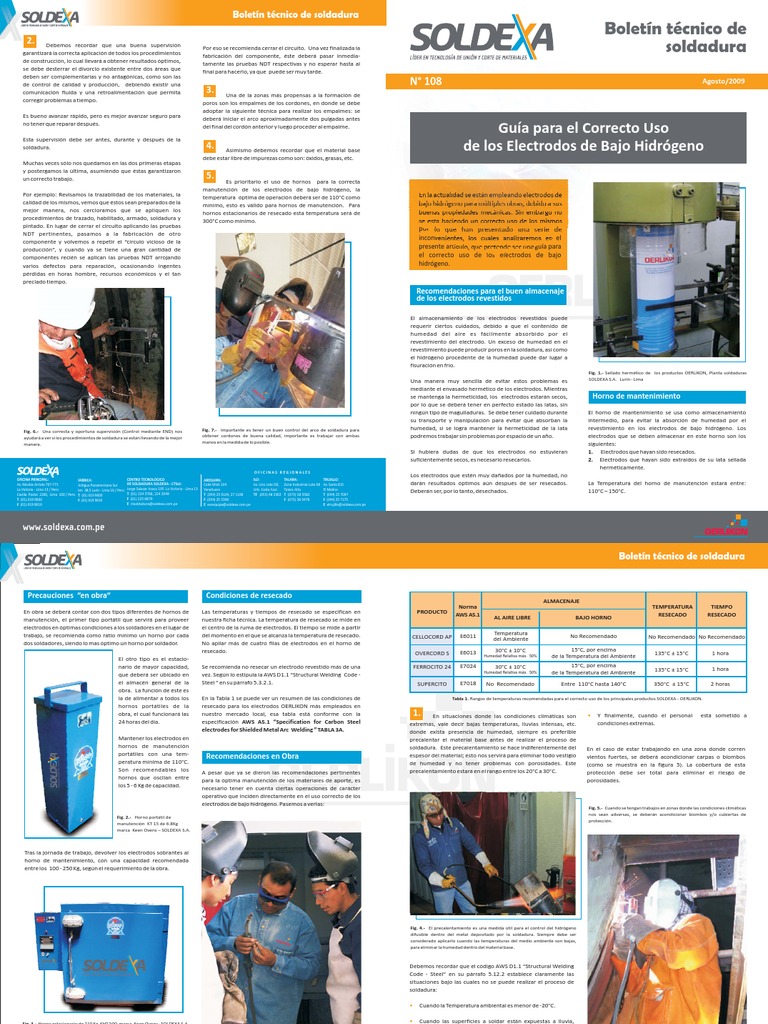 SOLDEXA - Boletin 108 | PDF | Soldadura | Construcción