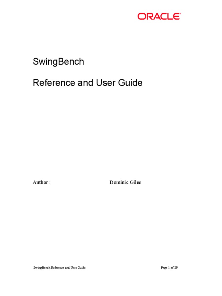 Swing Bench 21 F | PDF | Oracle Database | Database Transaction