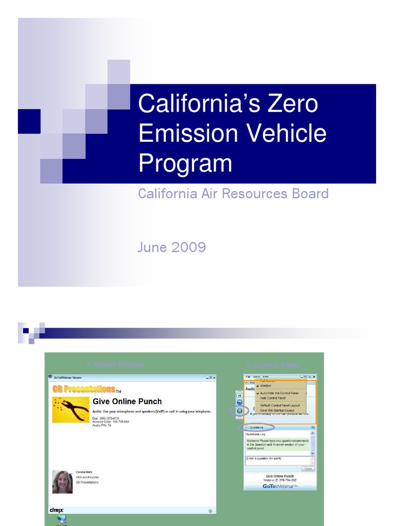 CARB ZEV Tutorial | PDF | Electric Vehicle | Plug In Hybrid