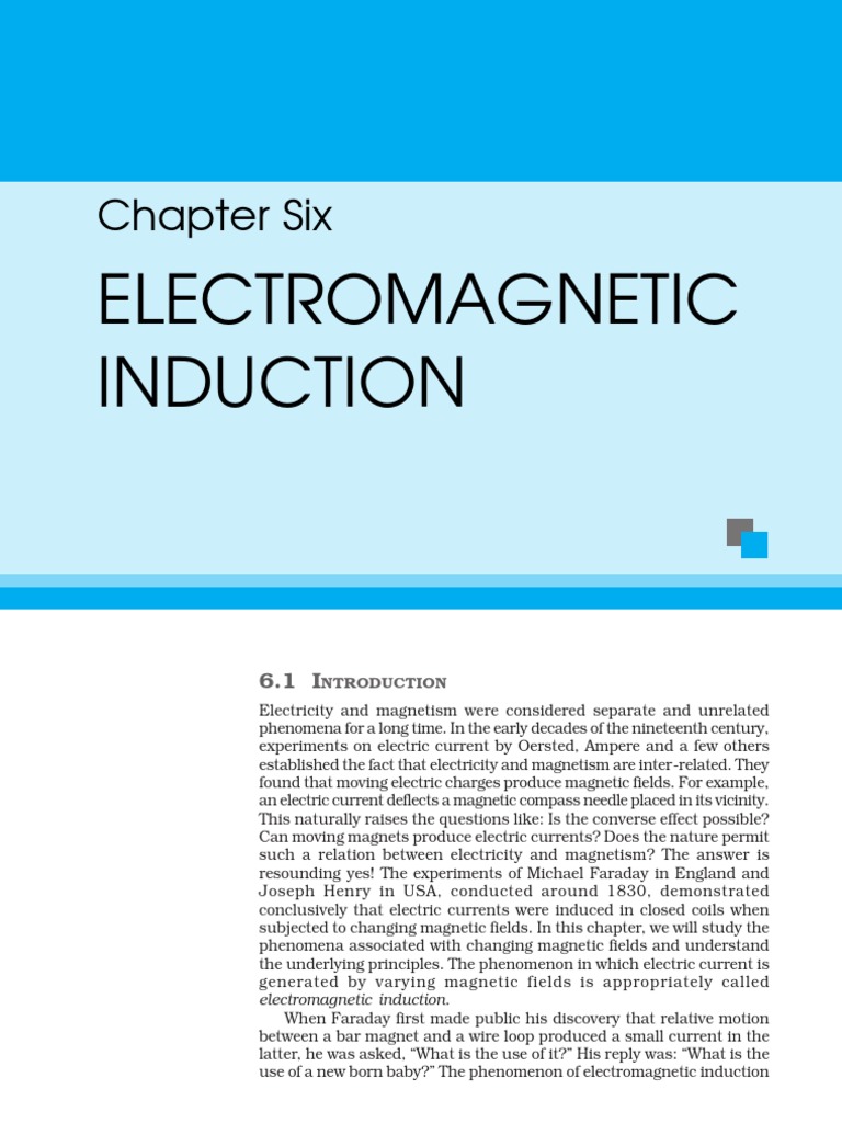 Electromagnetic Induction Explained | PDF | Electromagnetic Induction | Inductance