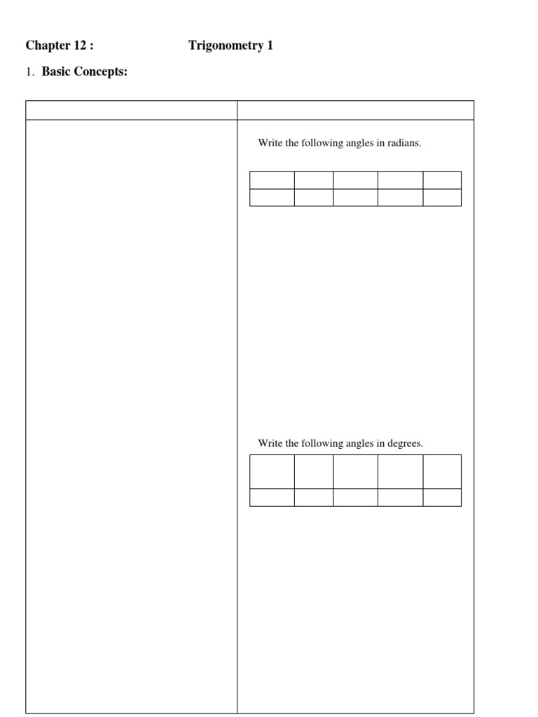 Chapter 12-Trigonometry 1 MDIS | PDF | Trigonometric Functions | Sine