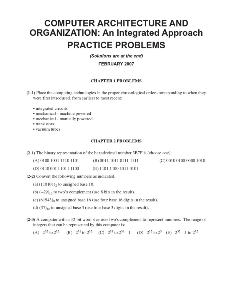 Practice Problems 12 | PDF | Cpu Cache | Instruction Set