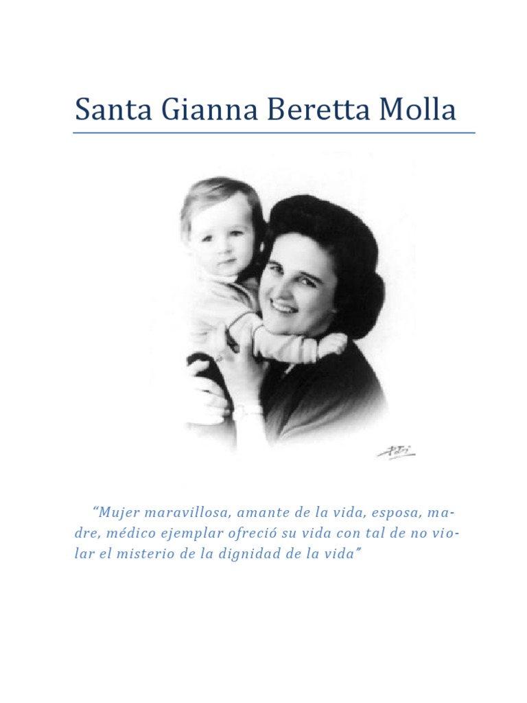 Novena A Santa Gianna Beretta Molla | PDF | Santo | Amor