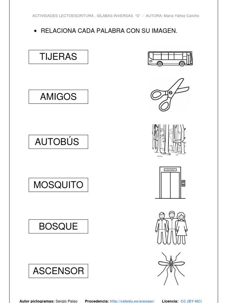 Silabas Inversas Con S | PDF