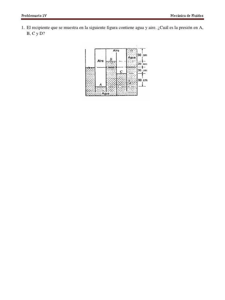 Problemario 2V Mec Flu | PDF | Métodos y materiales de enseñanza | Ciencia y matemáticas