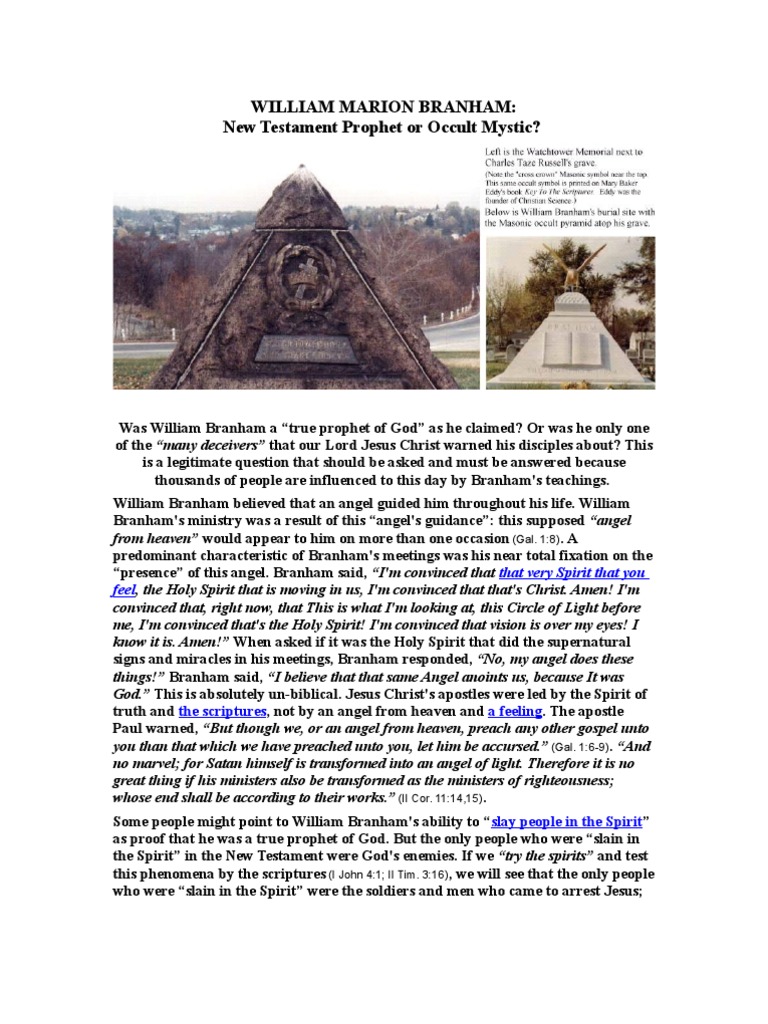 William Marion Branham: Prophet or Mystic? | Revelation | Prophet