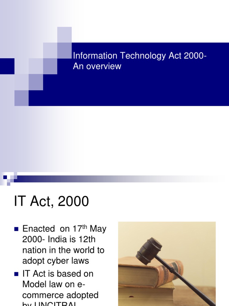 Information Technology Act 2000 | PDF