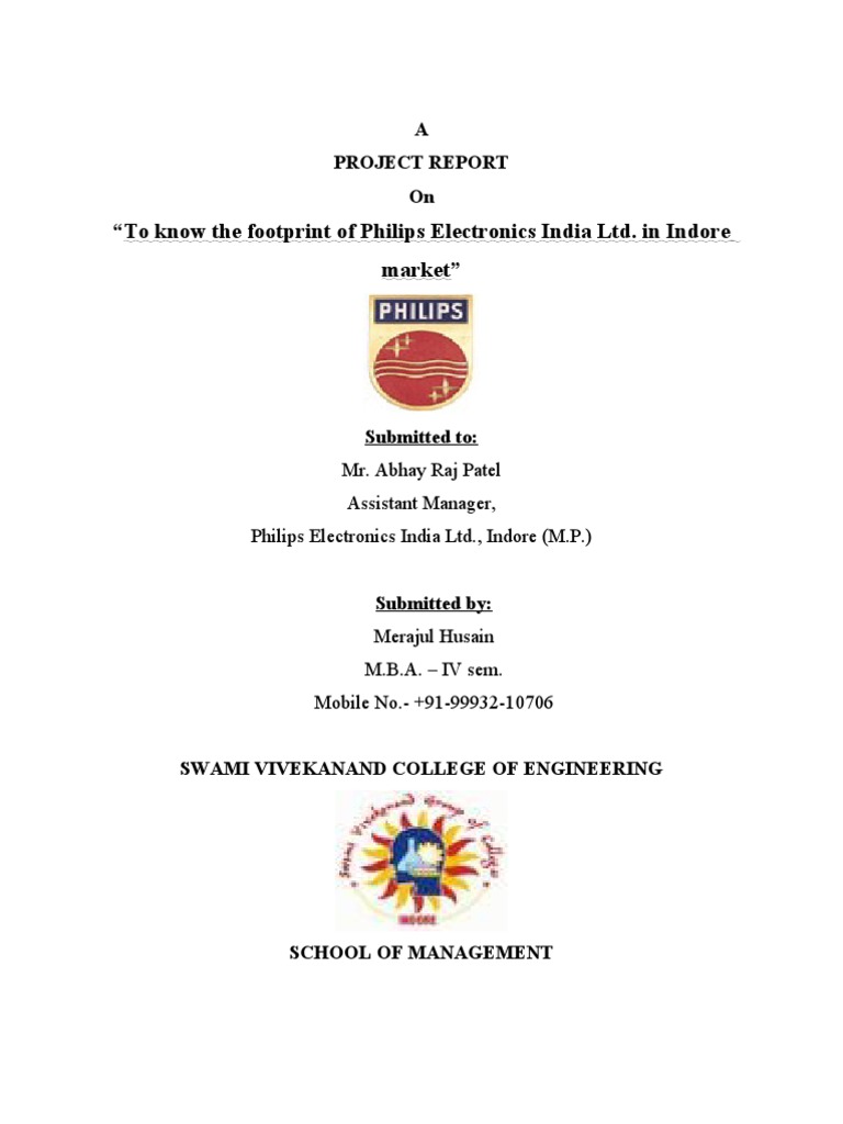 Philips Report | Download Free PDF | Philips | Efficient Energy Use