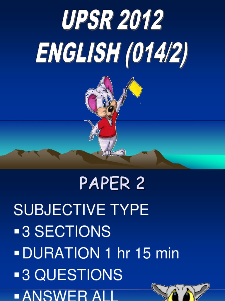 CEMERLANG UPSR Paper 2 Answering Techniques | PDF | Sentence ...