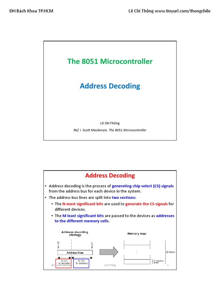 Address Decoding Methods And Implementation For 8051 Microcontroller Systems Pdf Read Only 