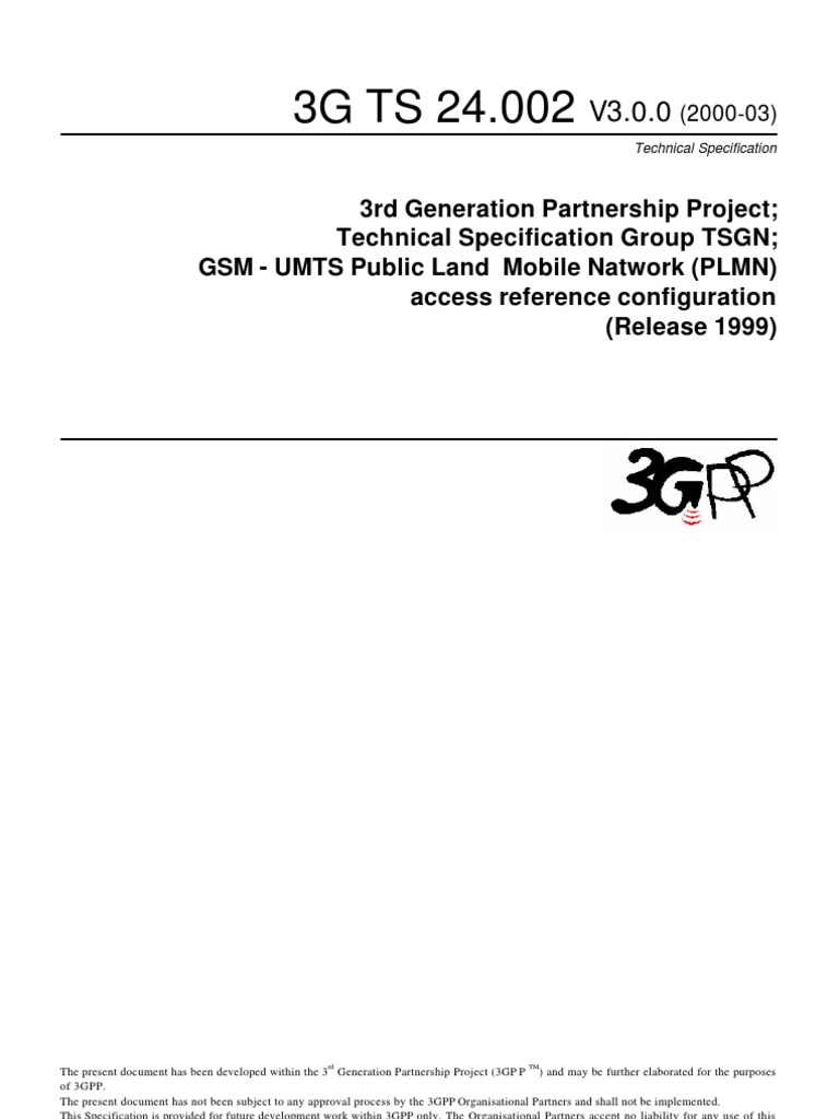 3rd Generation Partnership Project Technical Specification Group Tsgn Gsm Umts Public Land
