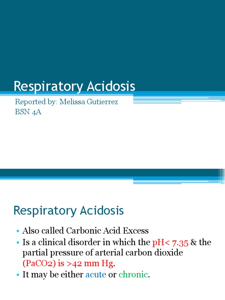 Respiratory Acidosis | Hypoxia (Medical) | Respiratory System