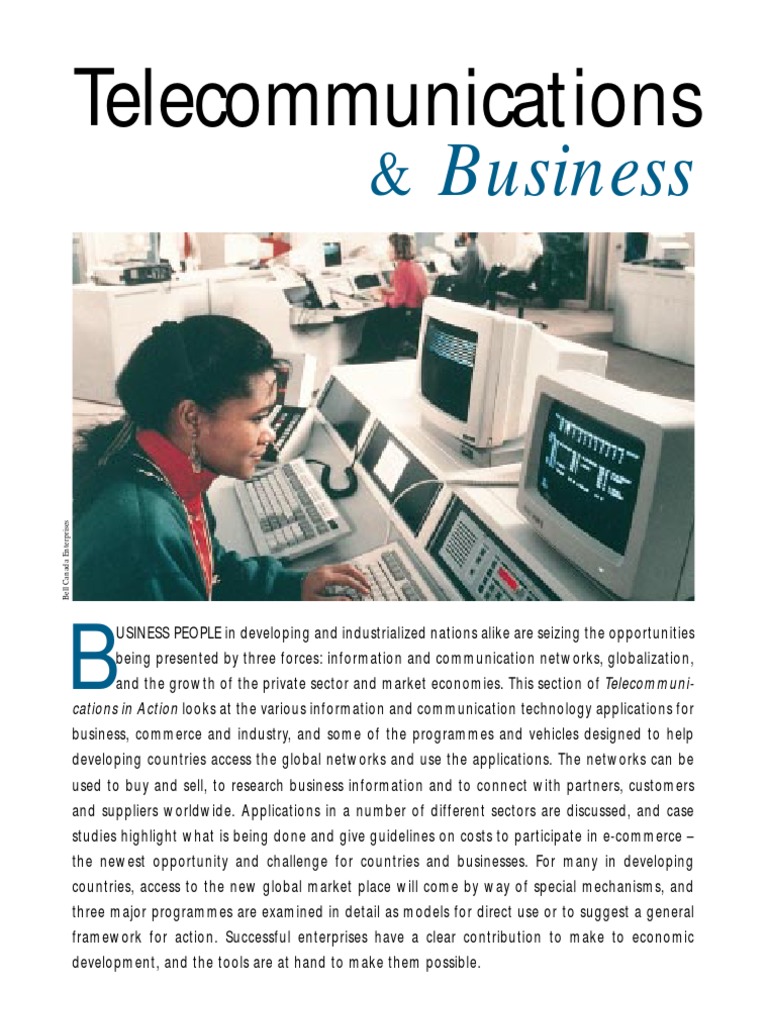 Telecommunications in Business Growth | PDF | Business | Computers