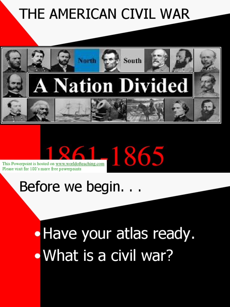 The American Civil War | PDF | American Civil War | Confederate States ...