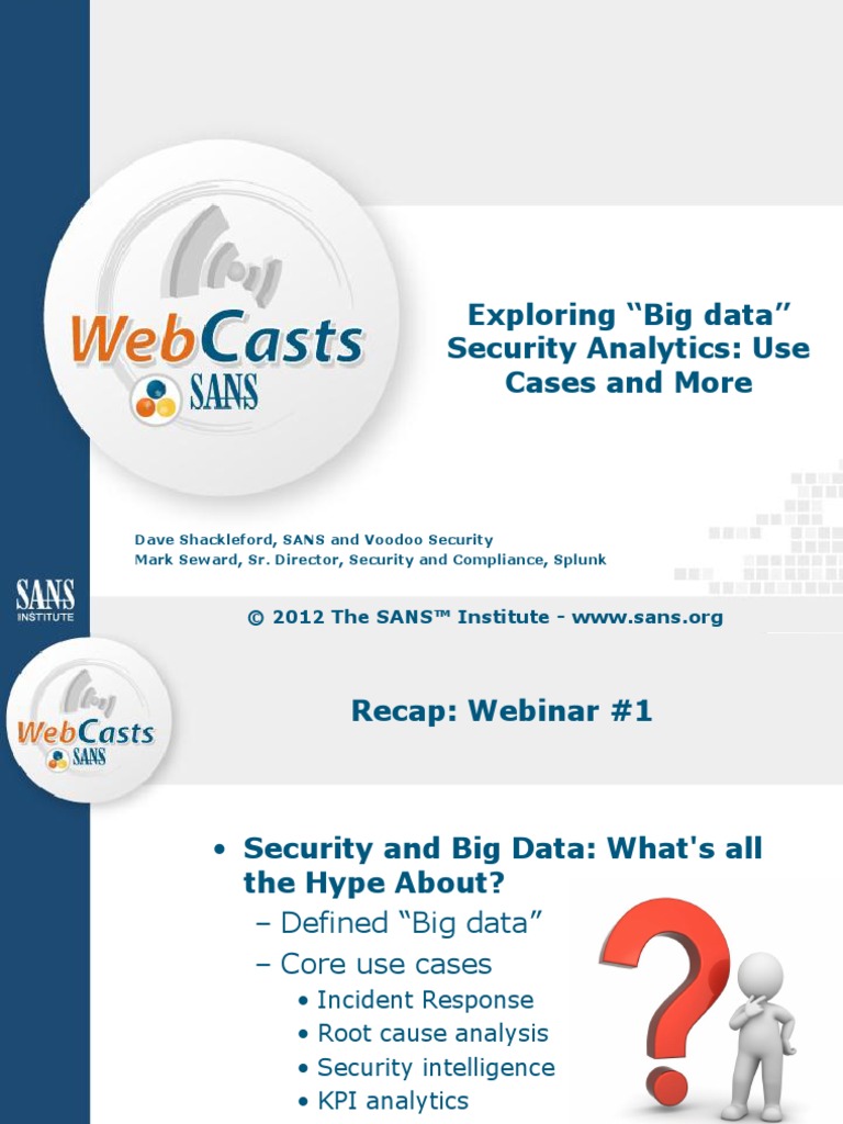 Splunk Use Cases Webinar | PDF | Analytics | Big Data