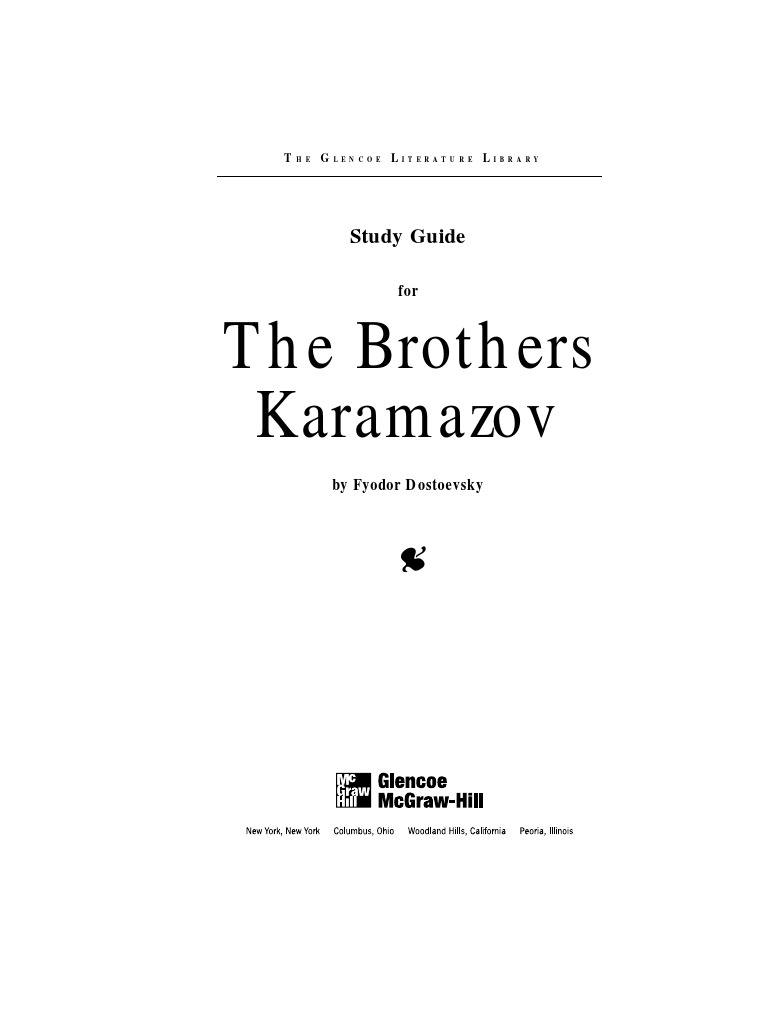 Brothers Karamazov Worksheet | PDF | Fyodor Dostoyevsky | The Brothers ...