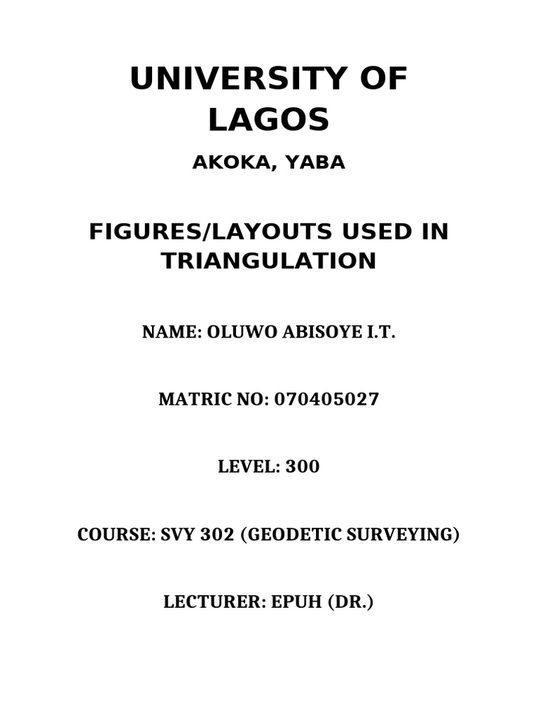 Triangulation Figures and Layouts | PDF | Triangle | Euclidean Geometry