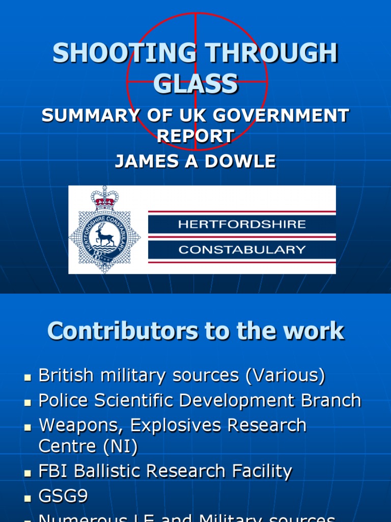 Shooting Through Glass | PDF | Glasses | Firearms