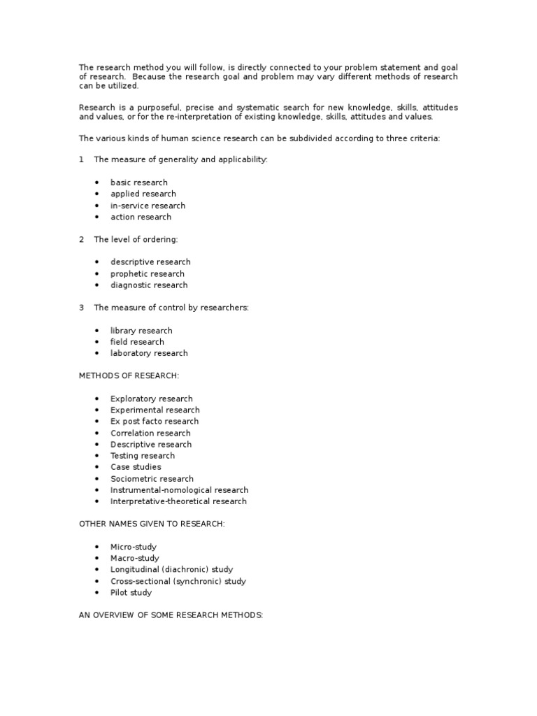 Methods of Research | PDF | Experiment | Validity (Statistics)