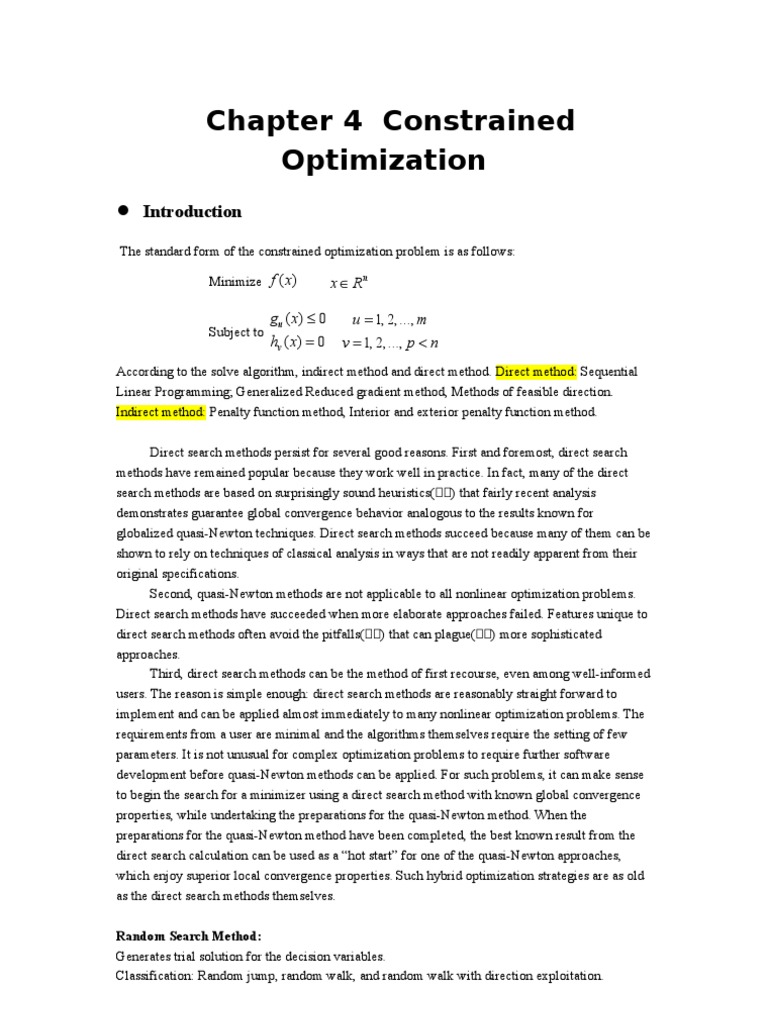 Chapter 4 Constrained Optimization: FX XR GX HX U M V PN | PDF ... Chapter 4 Constrained Optimization: FX XR GX HX U M V PN | PDF ...