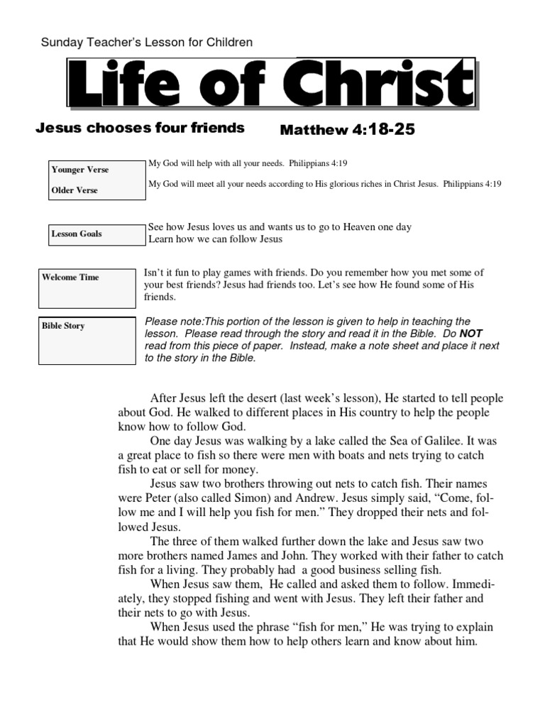 LOC 03 3 JesusFriends | PDF | Saint Peter | Gospel Of Matthew