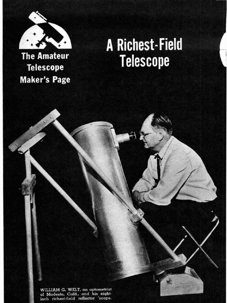 Richest Field Telescope | PDF | Optics | Equipment