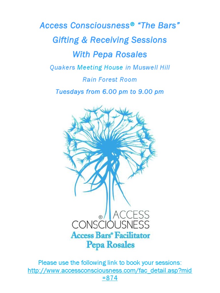 Gifting & Receiving Sessions Access Consciousness® "The Bars" | PDF