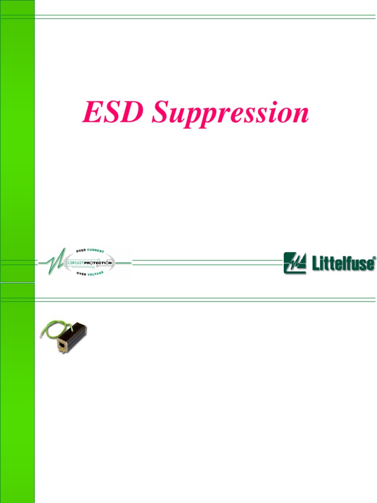 9.ESD Suppression | PDF | Electrostatic Discharge | Capacitor