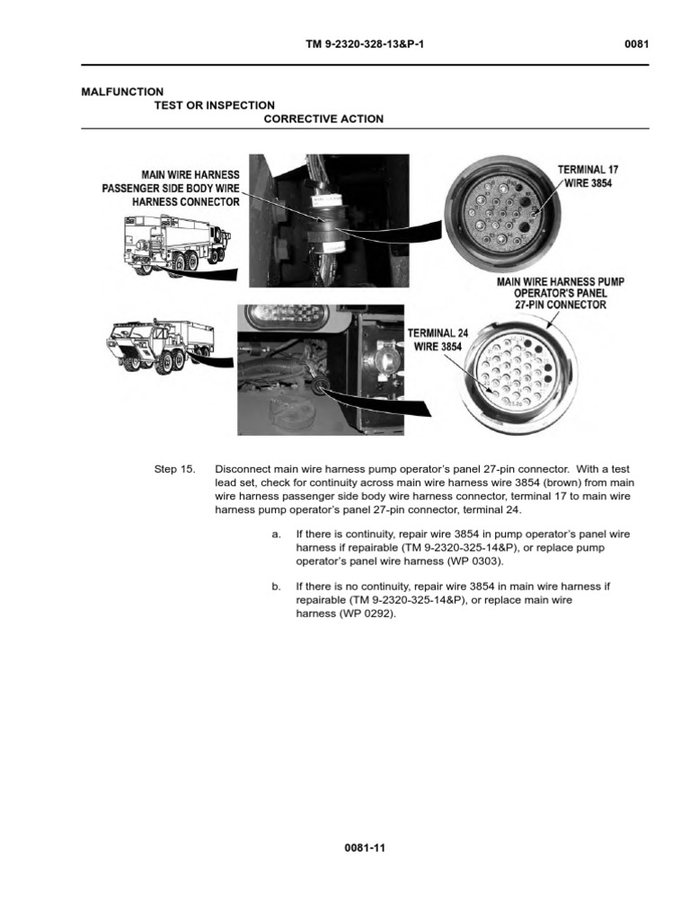 TM 9-2320-328-13P-1 HEWATT M1158 PART 11 | Pump | Electrical Connector