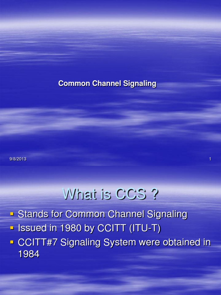 CCS7 | PDF | Telephone Exchange | Computer Network