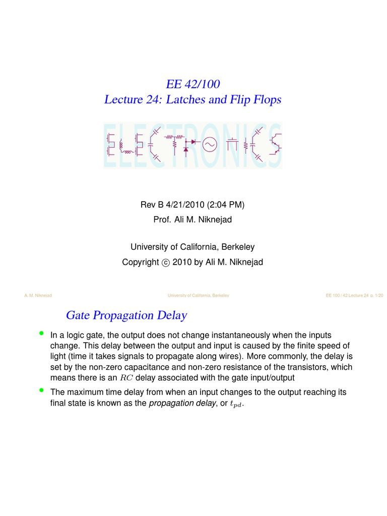 Latches&Flipflops | PDF | Electronics | Digital Electronics