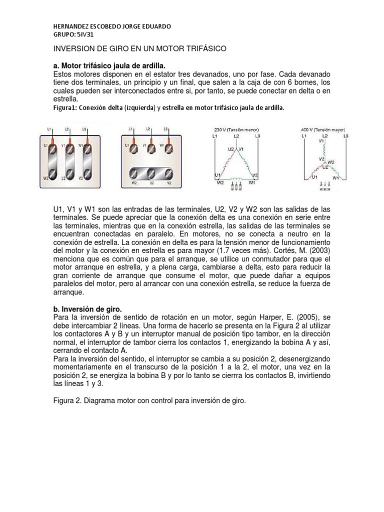 Diagramas Inversion de Giro (M) 3FASICO | PDF | Inductor | Equipo eléctrico