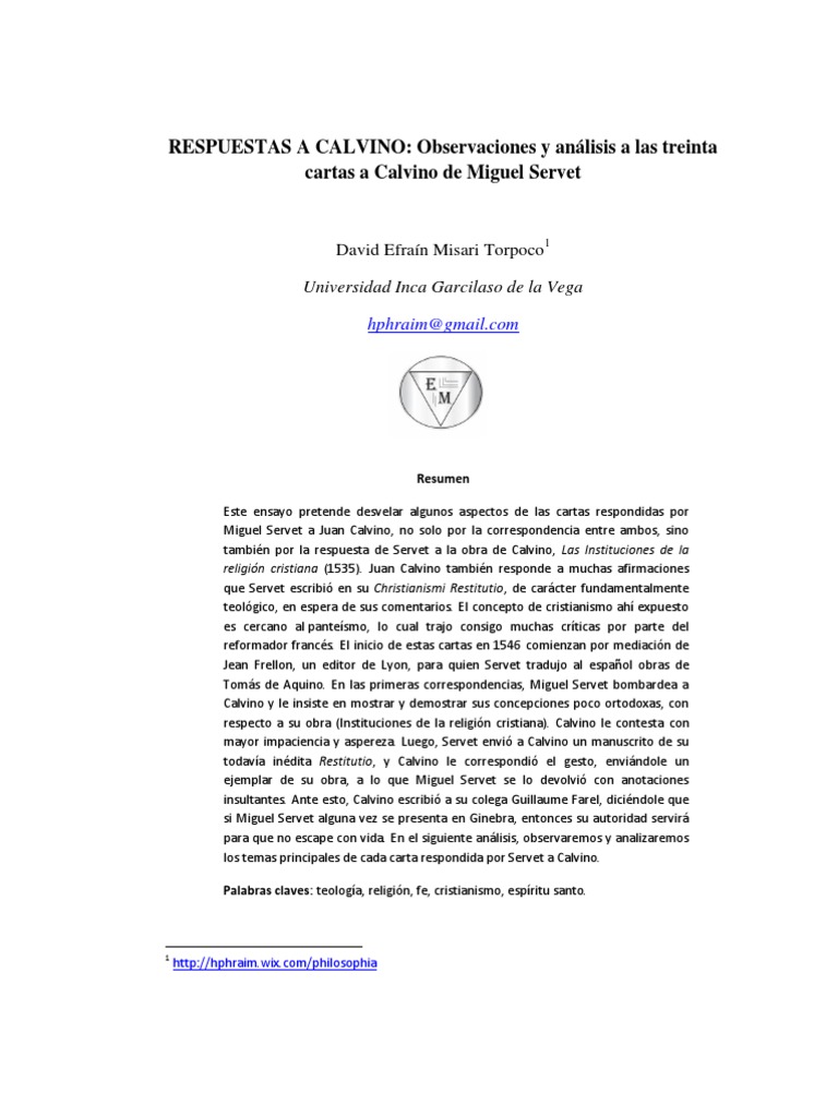 Respuestas A Calvino: Observaciones y Análisis de Las Treinta Cartas A ...