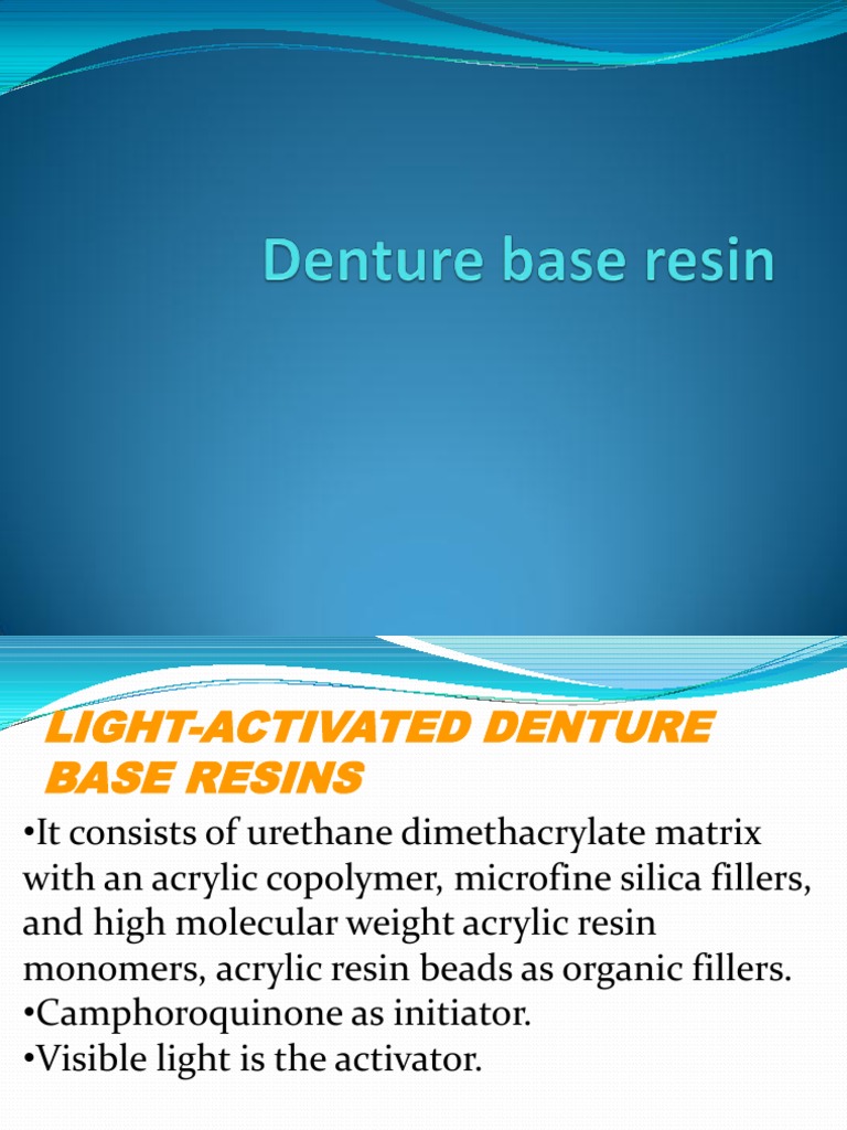 Denture Base Resin 2 | PDF | Poly(Methyl Methacrylate) | Dentures