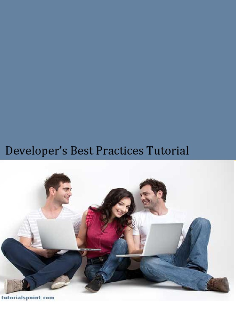 Developers Best Practices Tutorial Software Bug Source Code