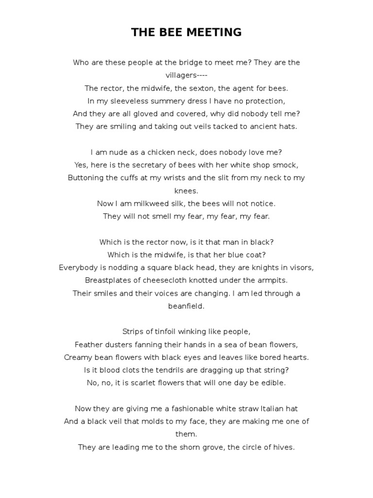 Bee Poems by Sylvia Plath | Nature