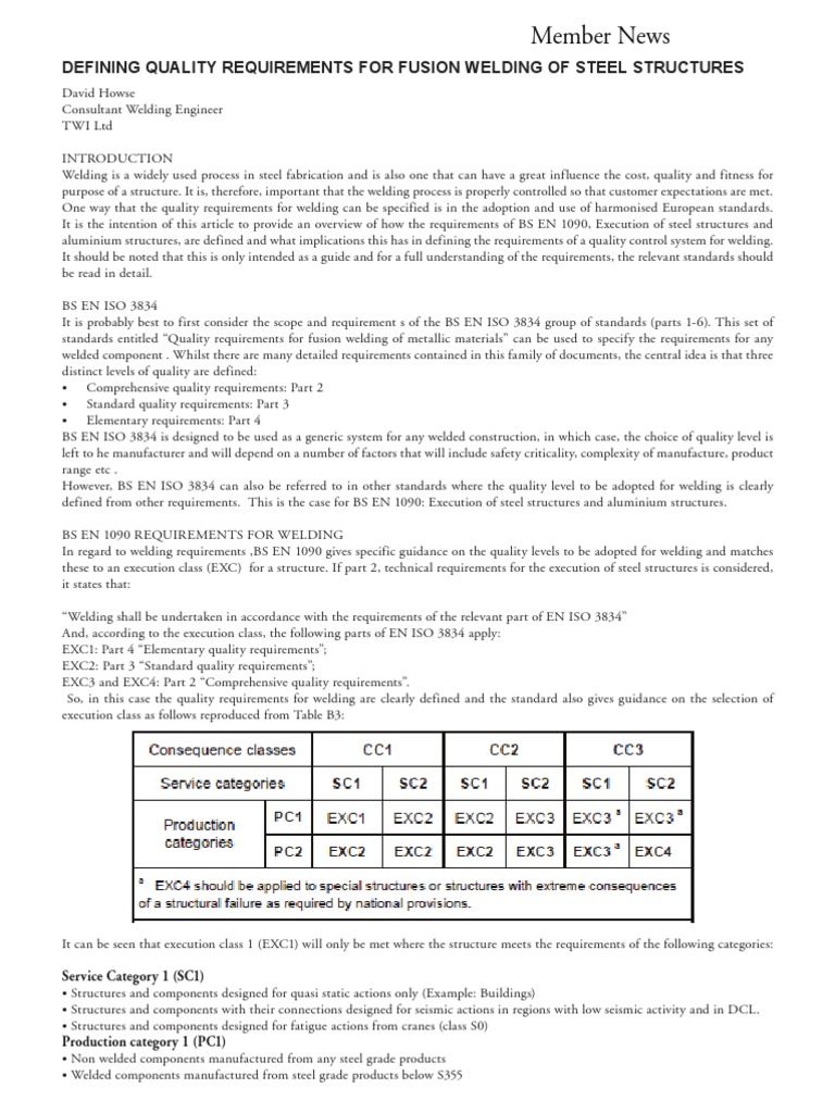 Welding Requirements for the CE Mark | Quality Management System ...