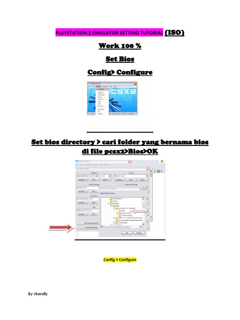 Playstation 2 Emulator Setting Tutorial (Reupload, Not Mine) | PDF