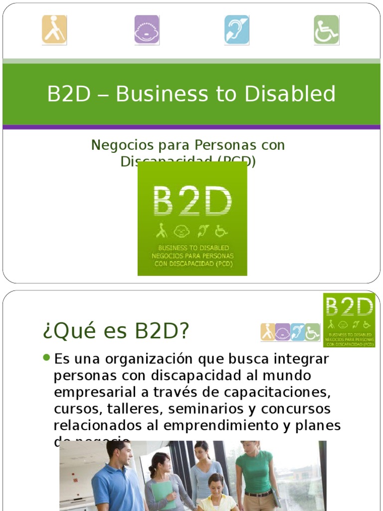 B2D: Oportunidades para Discapacitados | PDF | Invalidez | Perú