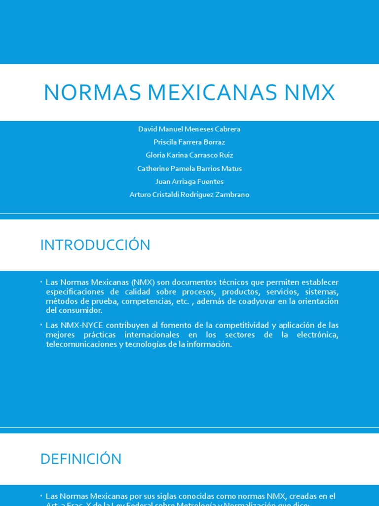 Normas Mexicanas NMX | PDF