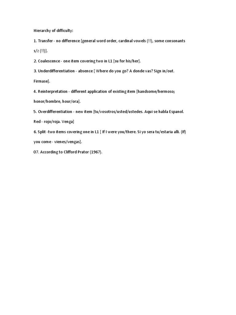 Hierarchy of Difficulty | PDF