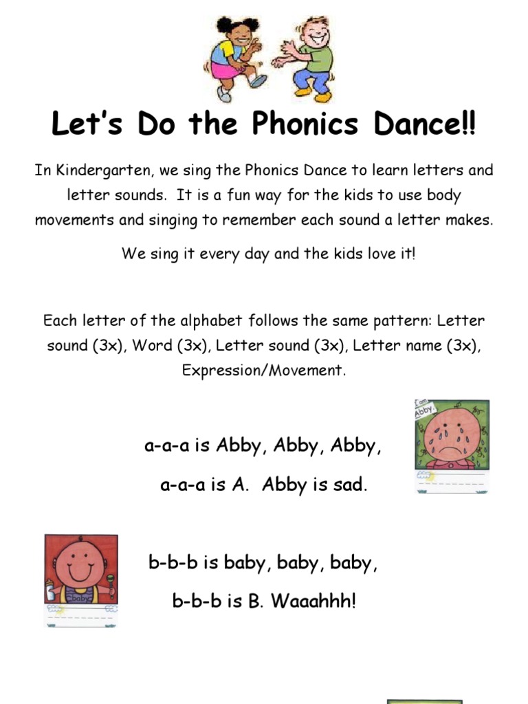 How To Phonics Dance PDF | PDF | Language Arts & Discipline | Art